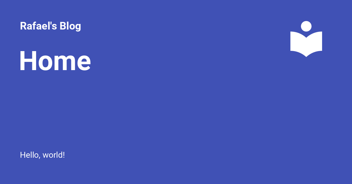 Home - Rafael's Blog